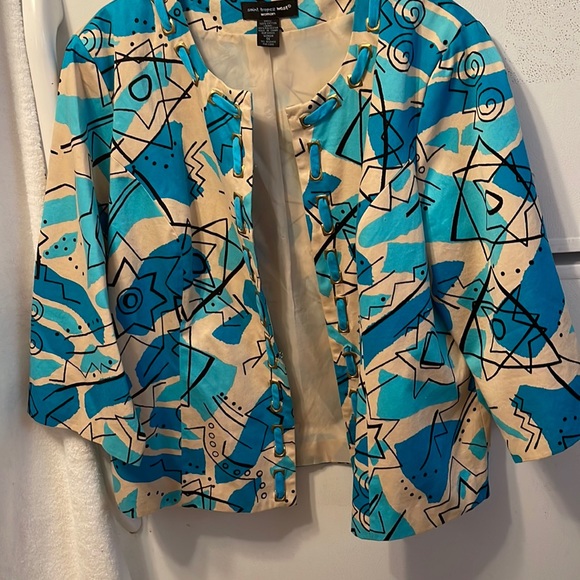 Saint Tropez West | Jackets & Coats | Saint Tropez West Cotton Aqua ...